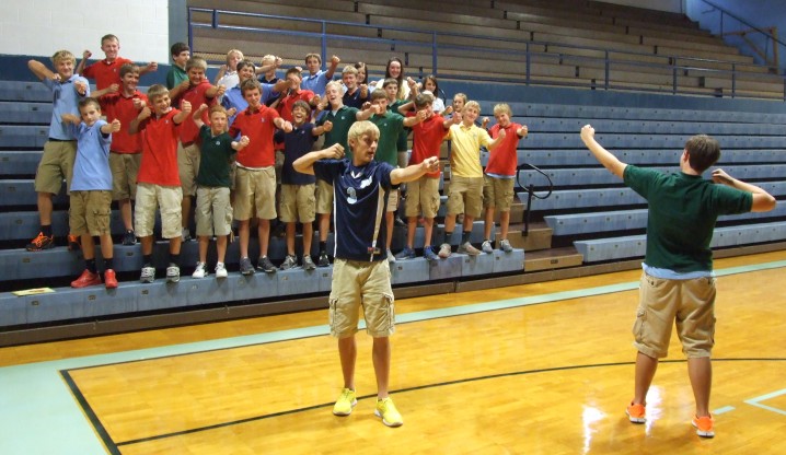 Pep Club Practice | Mater Dei Catholic High School - Breese, IL