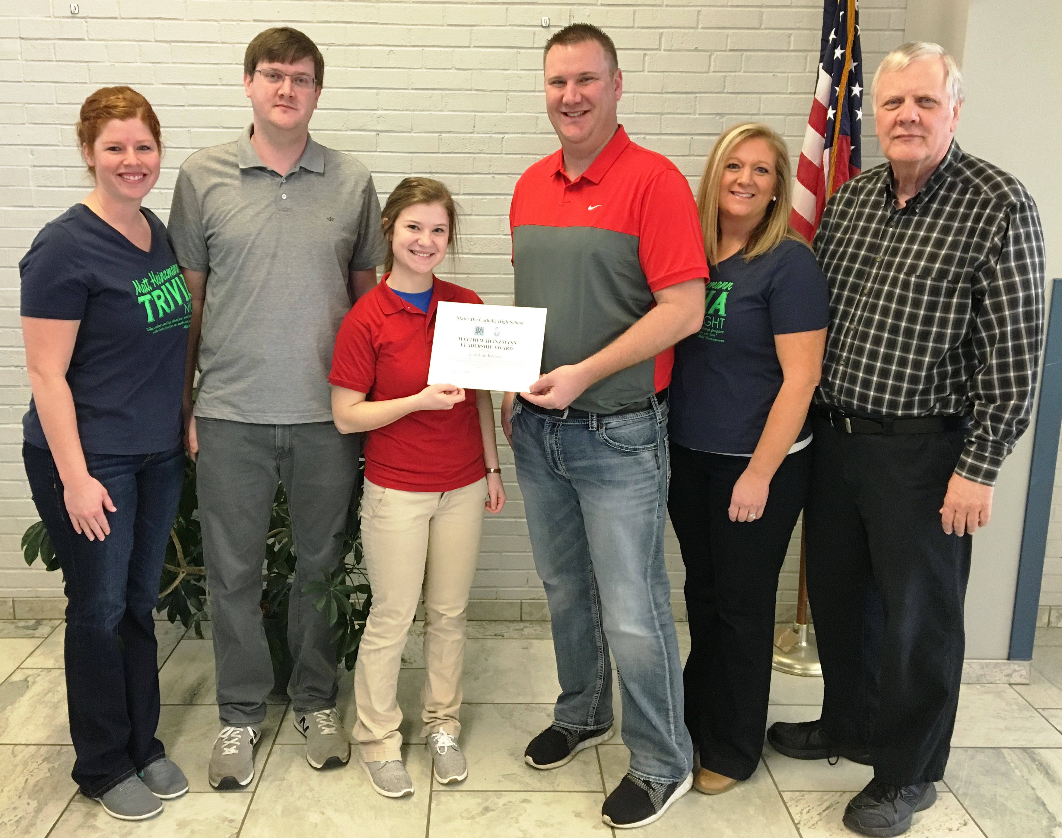 Matthew Heinzmann Leadership Scholarship | Mater Dei Catholic High ...